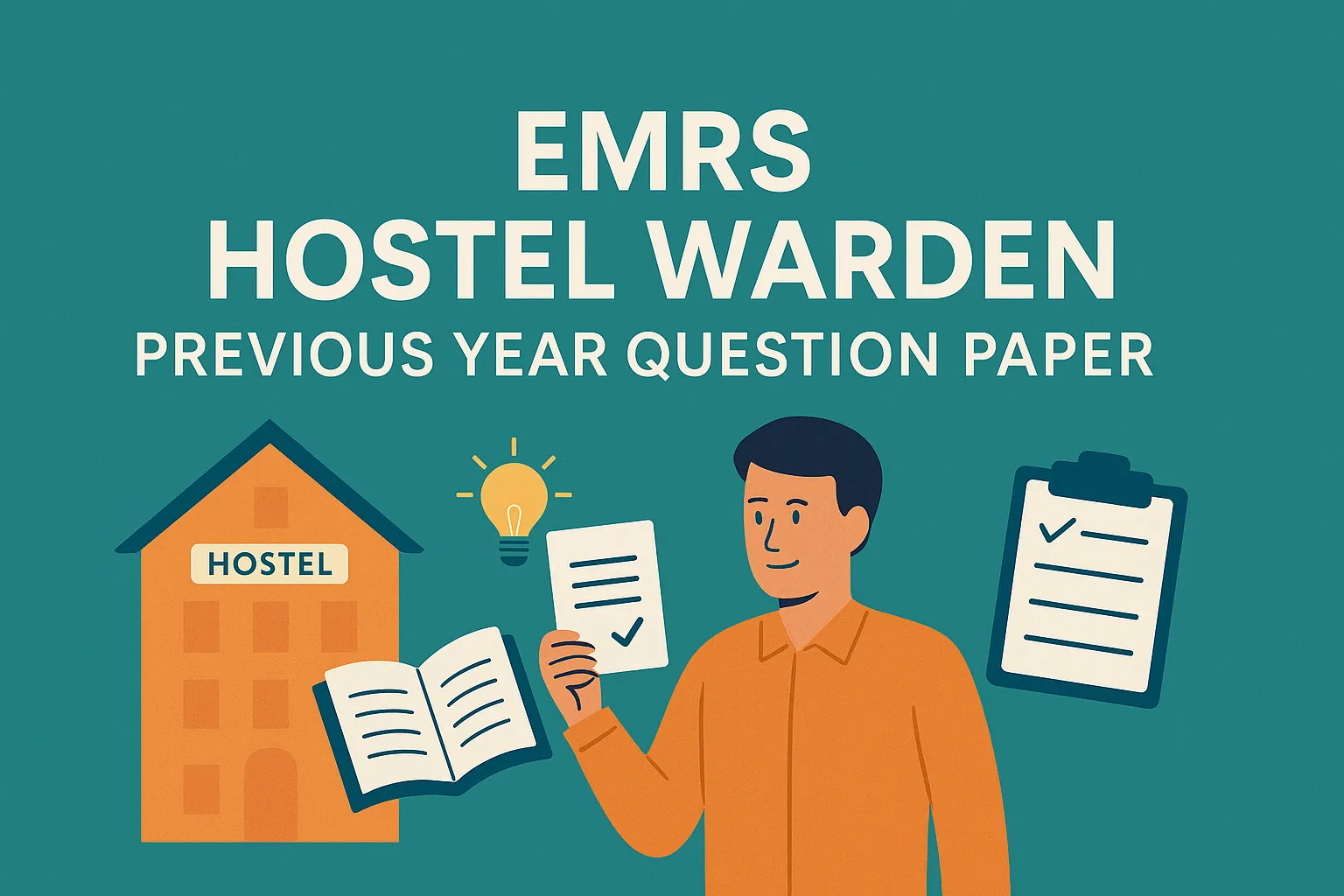 EMRS Hostel Warden Previous Year Question Paper | Download PDF, Exam ...